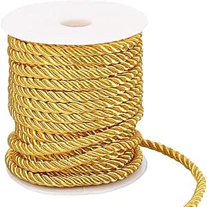 Amazon.com: CABODYALS 59 Feet 5mm Golden Braided Decorative Twine Rope ...