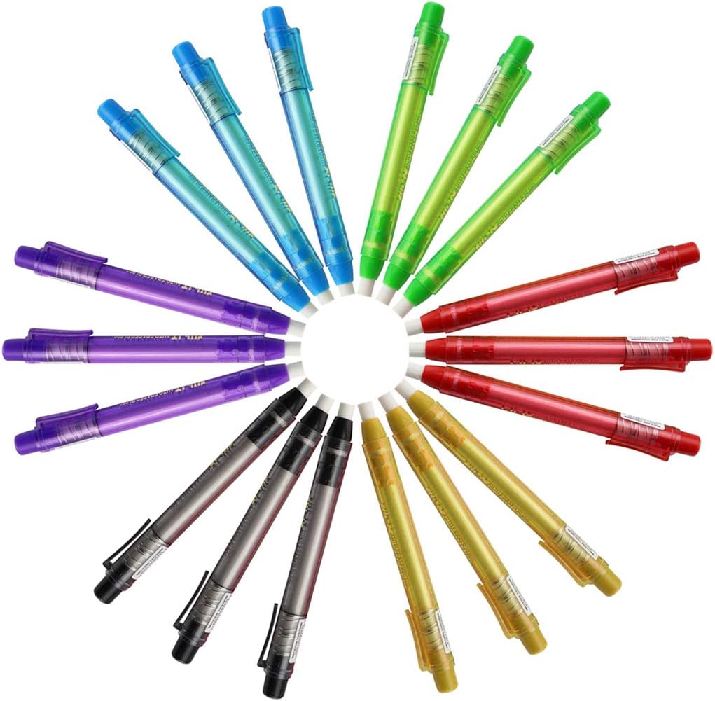 Amazon.com : 18Pcs Retractable Click Eraser with Grip, Creatiee ...