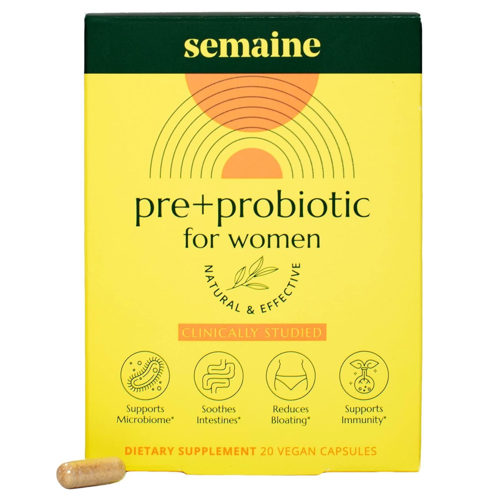 Amazon.com: Semaine Super Powered Prebiotic + Probiotic for Women ...