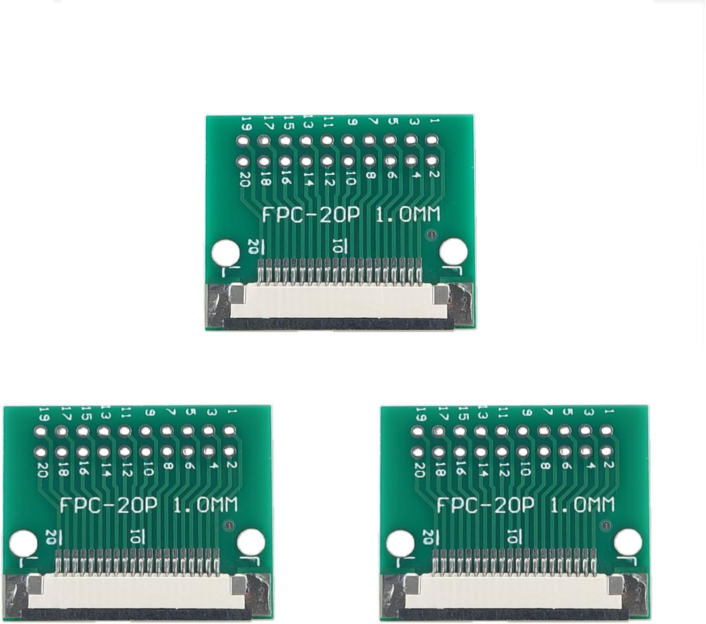 Amazon.com: MTCELL 3 Pcs FFC FPC PCB Converter Board 20 Pin 1mm 0.5mm ...