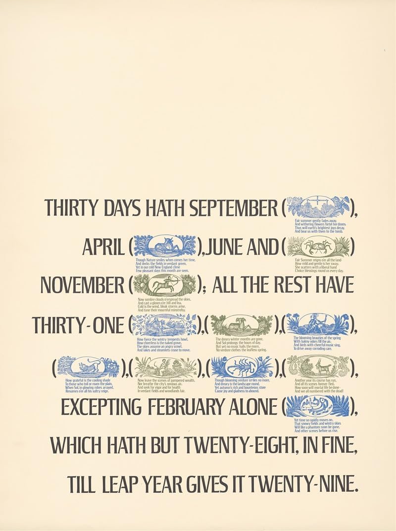 Amazon.com: Thirty days hath September (1965) Poster Print by Herb ...