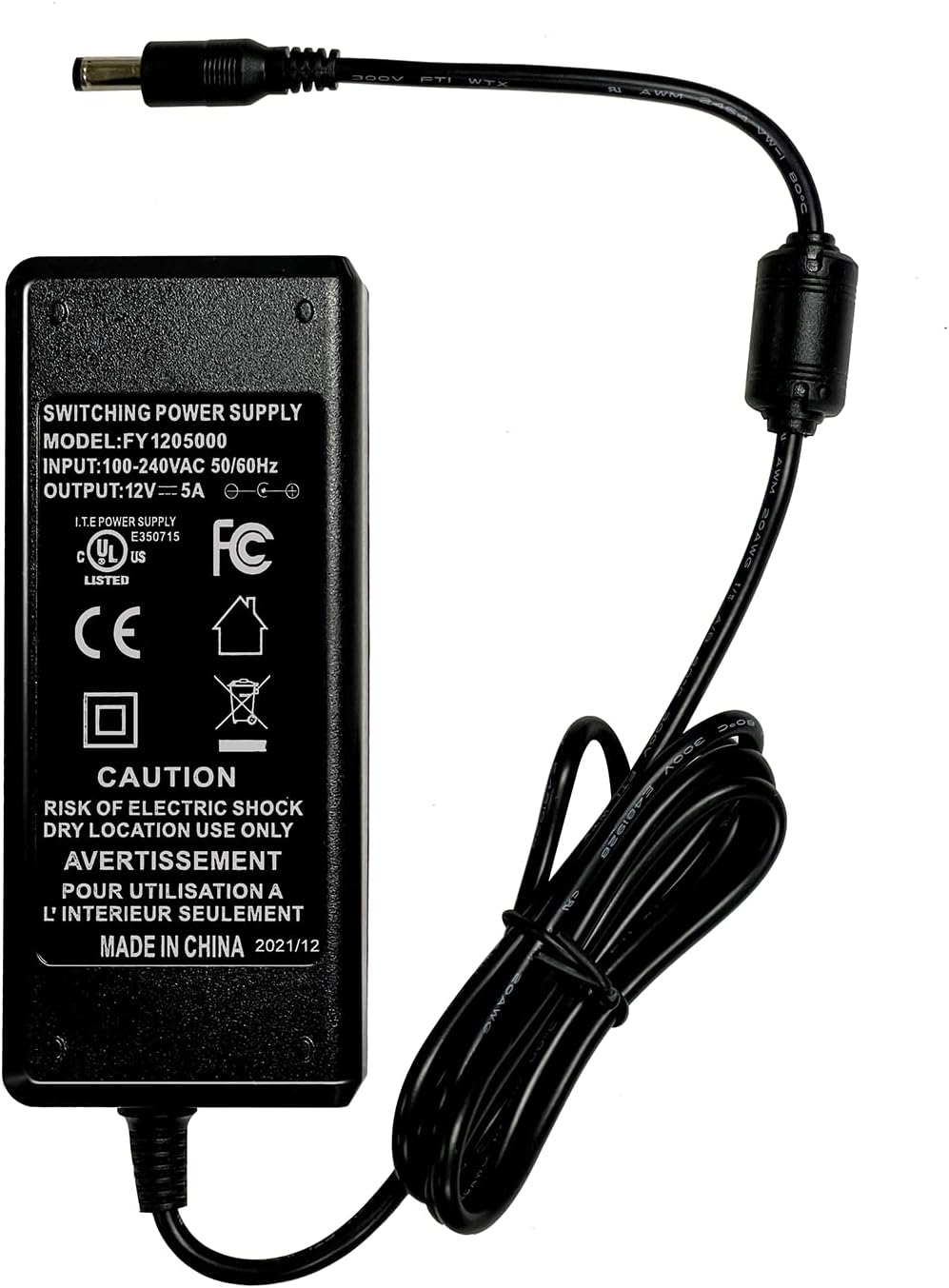 Amazon.com: 4 Channel CCTV Camera Power Supply Distribution 5 Amp 12V ...