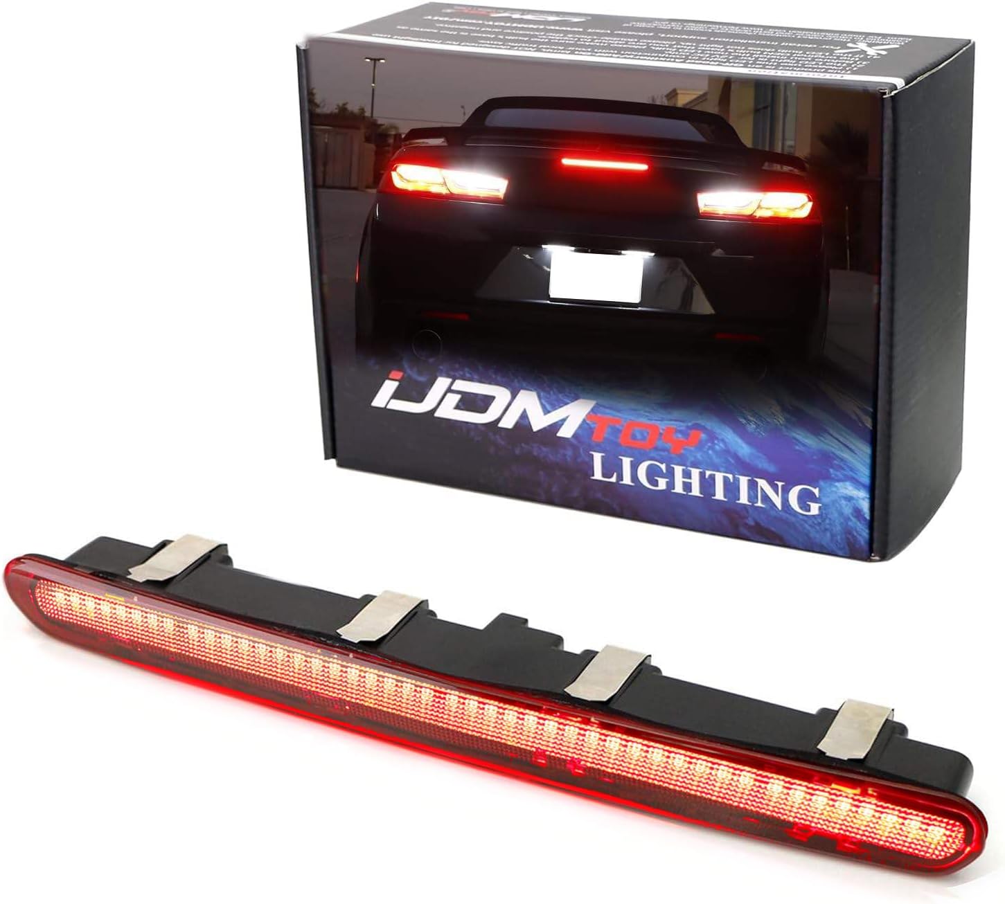 Amazon.com: iJDMTOY Dark Red Lens F1 Style Strobe LED Trunk Lid Third ...