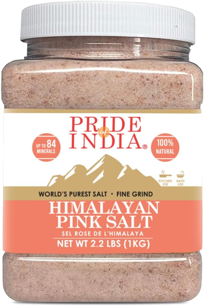 Amazon.com: Pride Of India - Pure Himalayan Pink Salt - Enriched w/ 84 ...