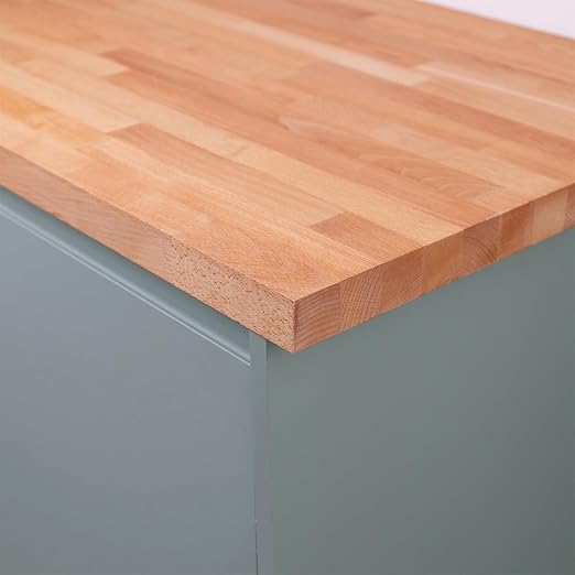 Solid Beech Kitchen Worktop | 2000mm x 620mm x 27mm | Premium Wood ...