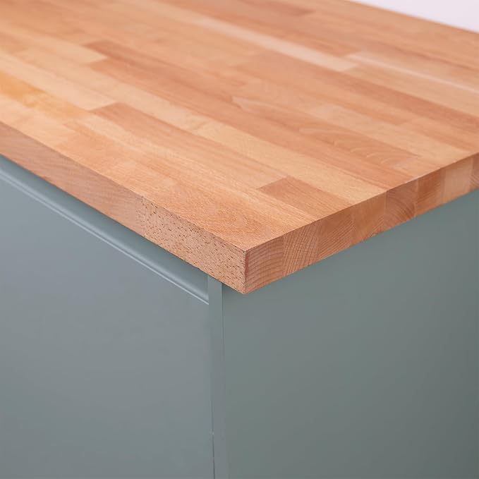 Solid Beech Kitchen Worktop | 2000mm x 620mm x 27mm | Premium Wood ...