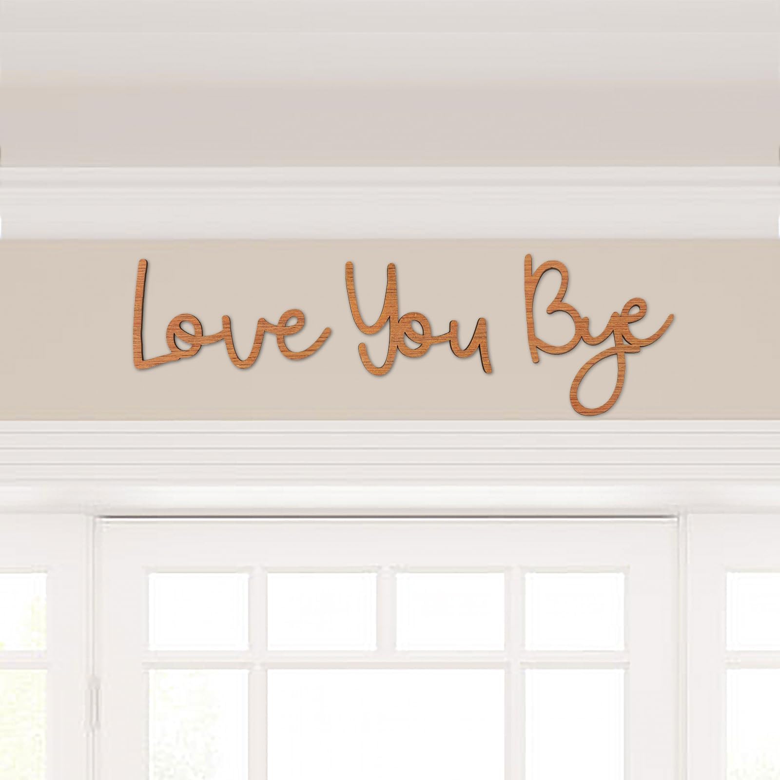 Amazon.com : Dripykiaa LOVE YOU BYE Wood Sign Home Decor Boho Decor 31. ...
