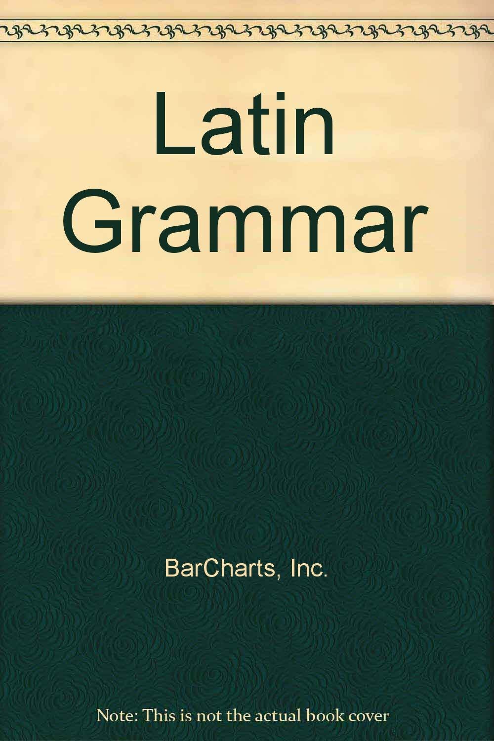 Amazon.com: Latin Grammer: 9781572223806: BarCharts, Inc.: Books