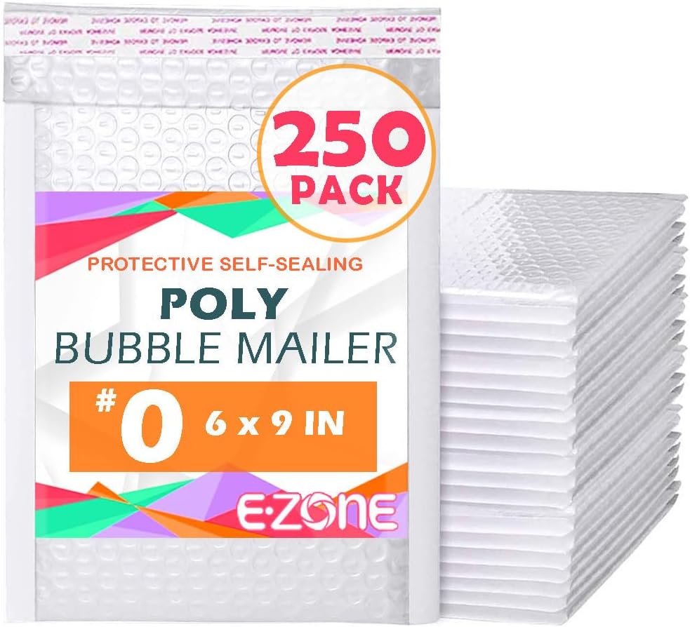 Amazon.com : Water Resistant Bubble Envelope Mailers [500 Pack] 6 inch ...