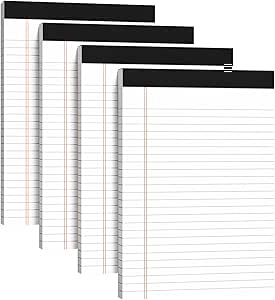 Notepad 5x8, 4 Pack Notepads 5 x 8 Note Pads, Lined Paper Pad of Paper ...
