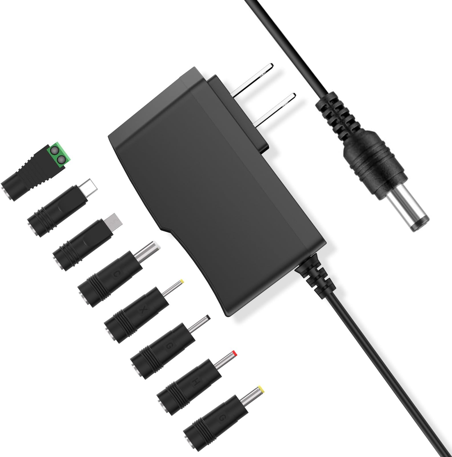 Amazon.com: 5V 2A Power Adapter Waysse 5V Power Supply with 8 DC Plug ...