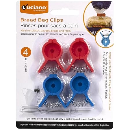 Amazon.com: Set of 24 Bread and Bagel Bag Clips: Bagel Chips: Home ...