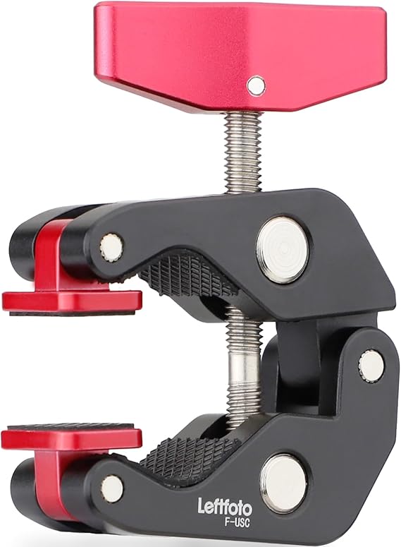 Amazon.com : Leftfoto Universal Super Clamp,Crab Shaped Camera Clamp ...
