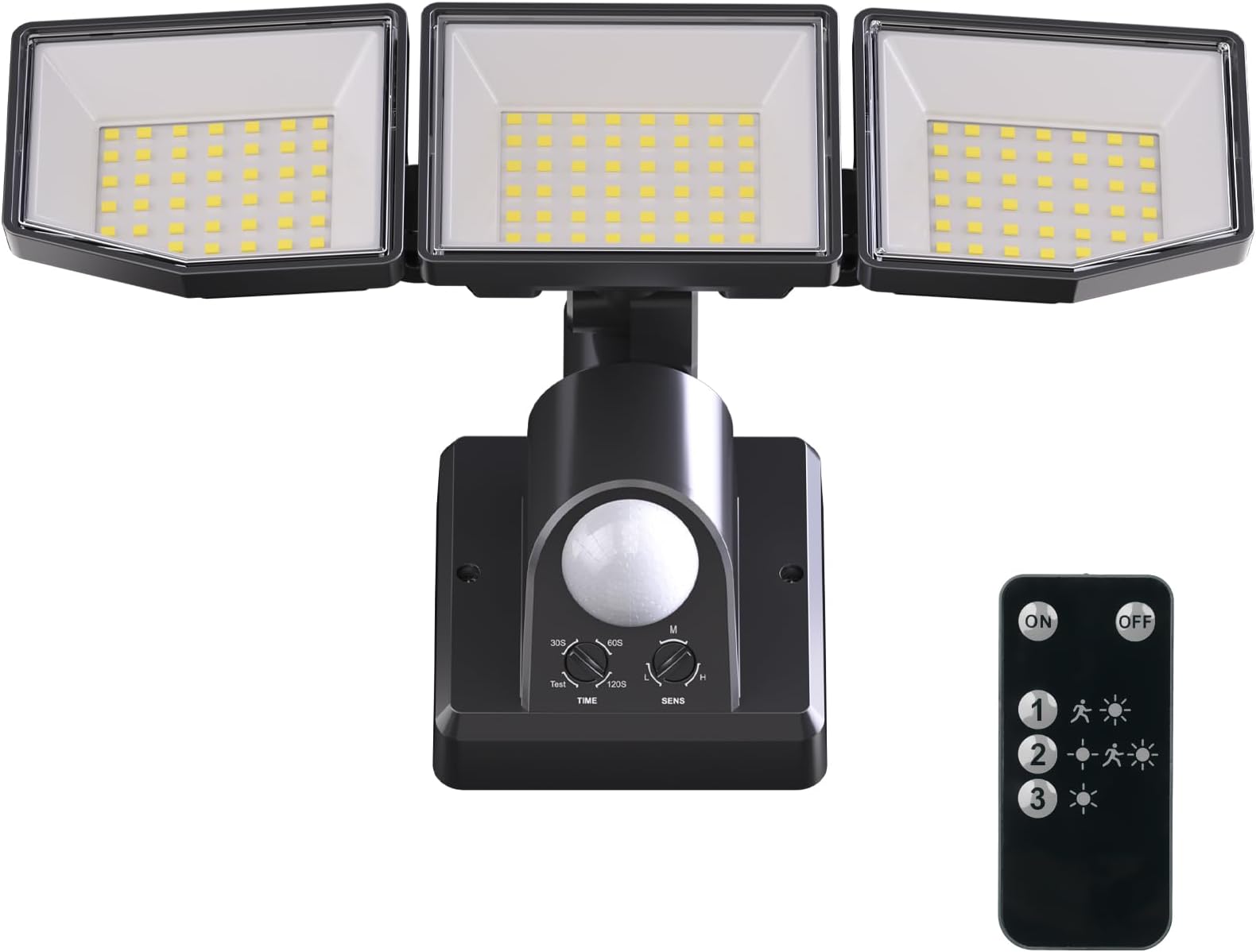 USTELLAR 1 Pack 55W LED Security Lights Motion Sensor Light Outdoor ...
