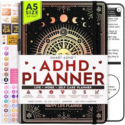 Adhd Daily Planner - A Self Care Personal Gratitude Journal to Increase ...