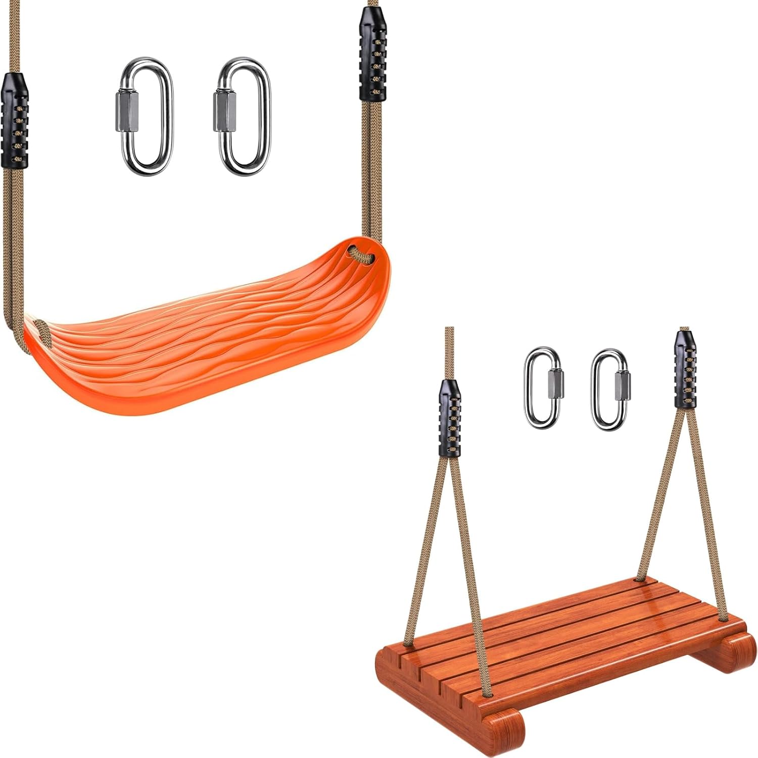 Amazon.com: BeneLabel Non-Slip Swing Seat - Wooden Swing Seat - Heavy ...