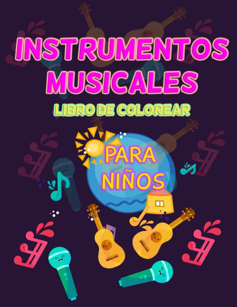 Buy Instrumentos Musicales Libro de Colorear para Niños: Maravilloso ...