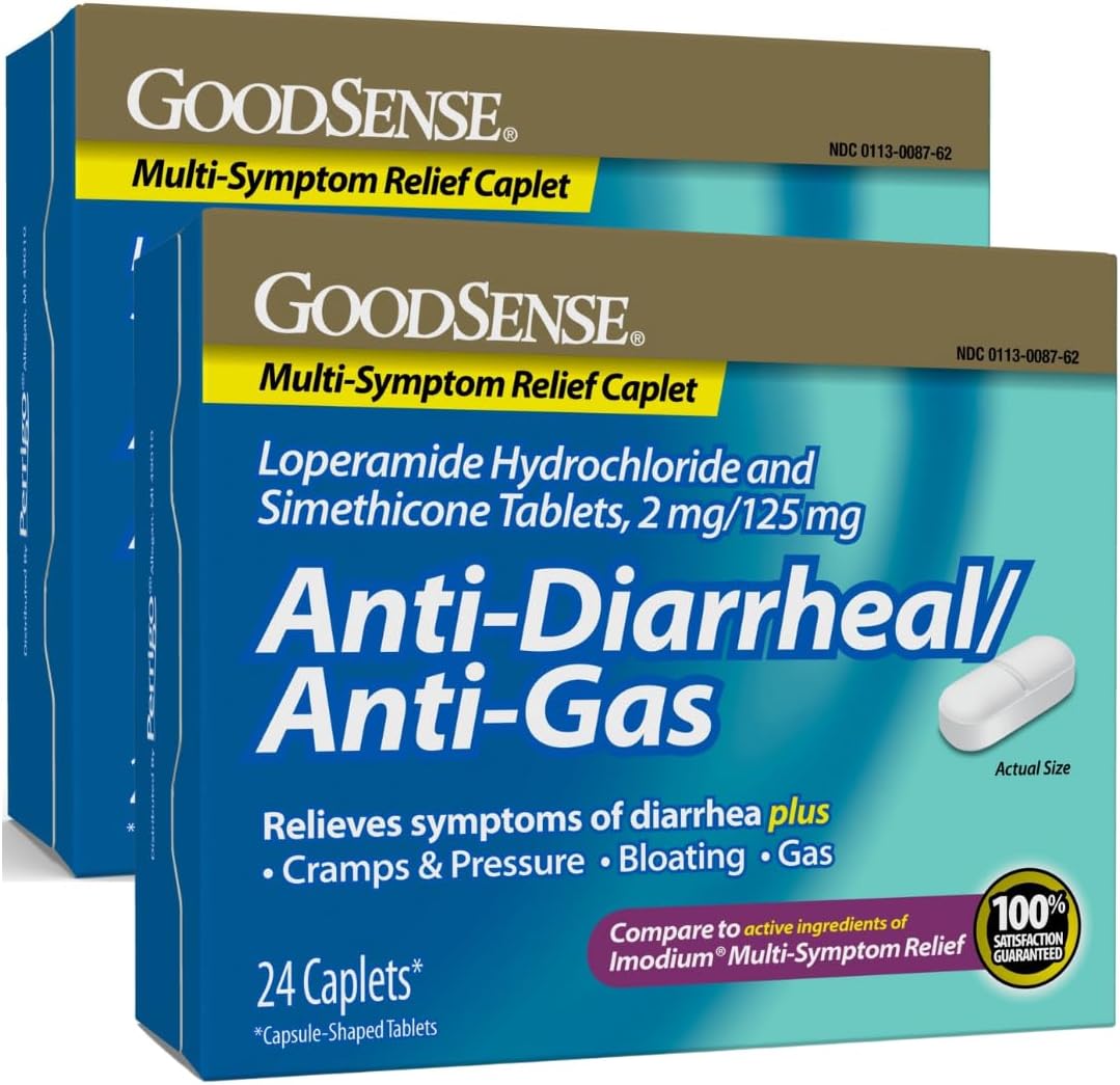 Amazon.com: GoodSense Loperamide Hydrochloride and Simethicone Tablets ...