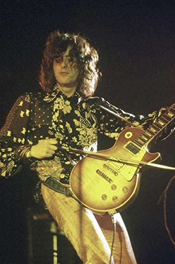 Amazon.com: Jimmy Page performing Photo Print (8 x 10): Posters & Prints