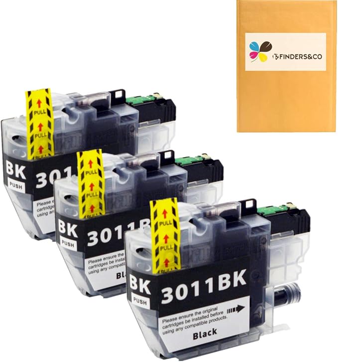 F FINDERS&CO LC3011BK Black Ink Cartridge Replacement for Brother ...