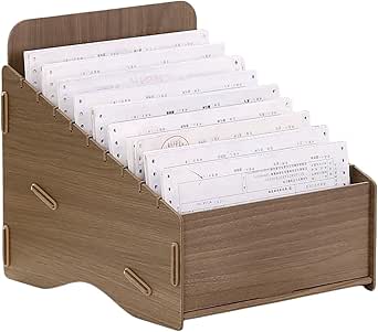 Amazon.co.jp: Receipt Storage Box, Tabletop Storage Rack, Multi-Cell ...