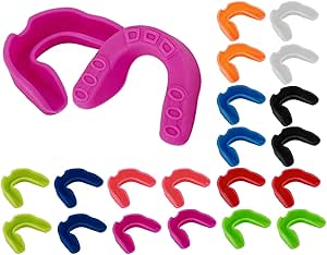 Amazon.com: 20 Pcs Sports Mouth Guards Gum Mouthguard Teeth Armor Game ...