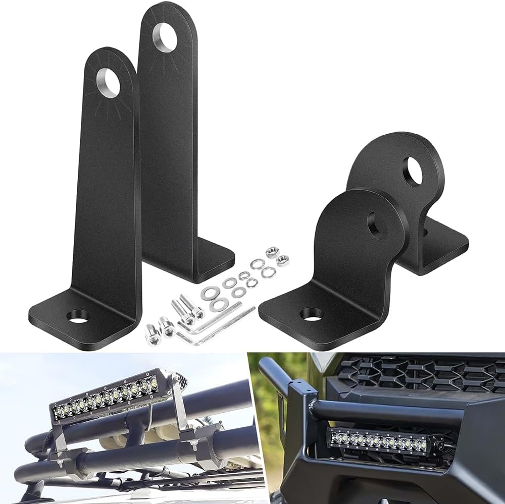 Amazon.com: Lumimotor Light Bar Mounts Brackets, 2 Pack Side Mounted ...
