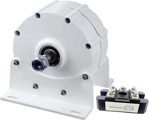 Amazon.com : 600W Permanent Magnet Generator, 3 Phase Gearless 12V Low ...