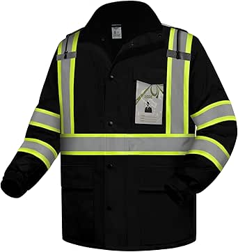 Uno Mejor High Visibility Safety Jacket, Reflective Jacket with Pockets ...
