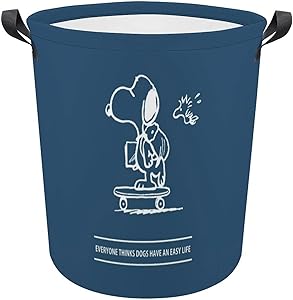 Amazon.co.jp: Snoopy Laundry Hamper Storage Rack Dirty Clothes Hamper ...