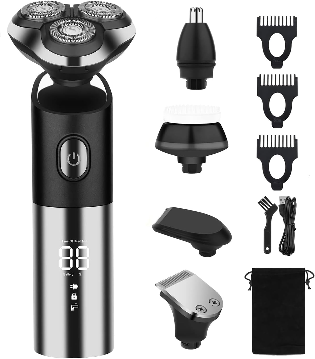 Amazon.com: HIENA PRO Electric Shaver for Men, Cordless Rechargeable ...