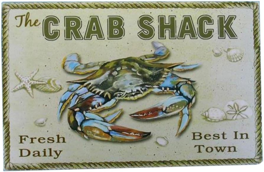 Amazon.com: Wooden Crab Shack Beach Sign 16"