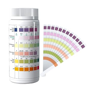 7 Way Test Strips for Hot Tub Pools and Spas 100 Counts, Fast Testing ...