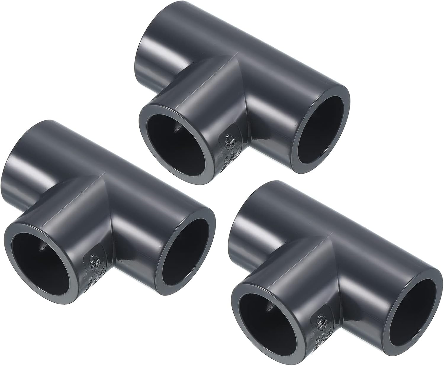 PATIKIL 1/2" 3 Way UPVC Tee Pipe Fittings, Joint Coupling Pipe Adapter ...
