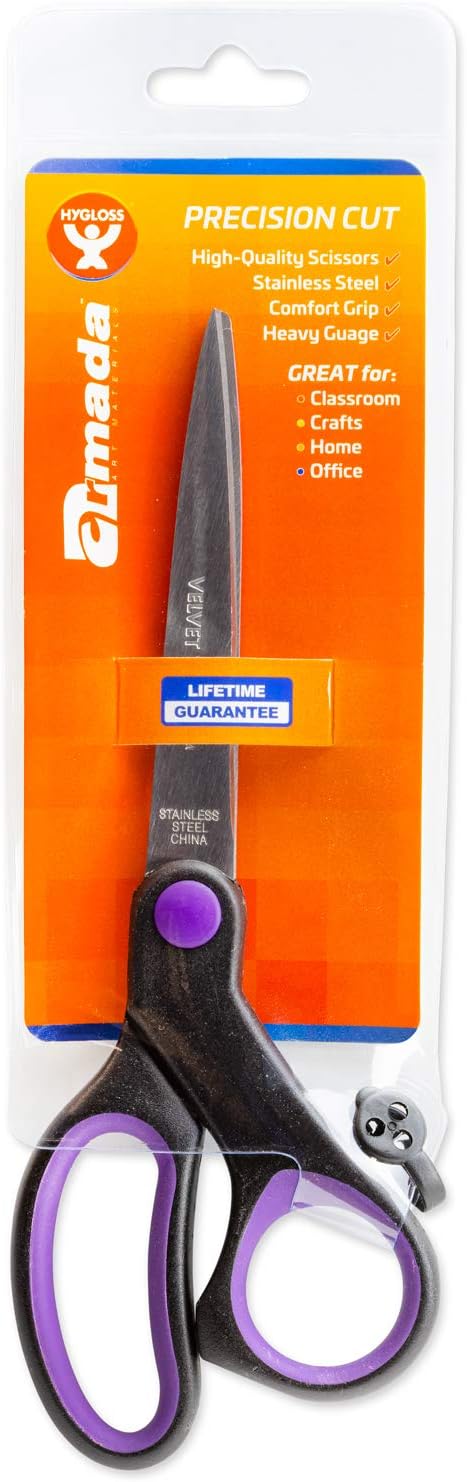 Amazon.com : Hygloss-Armada Art Velvet Touch Scissors - Great for Arts ...