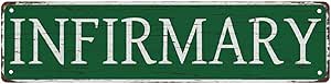 Amazon.com: Street Sign Metal Tin Signs Infirmary Sign Rustic Metal Tin ...