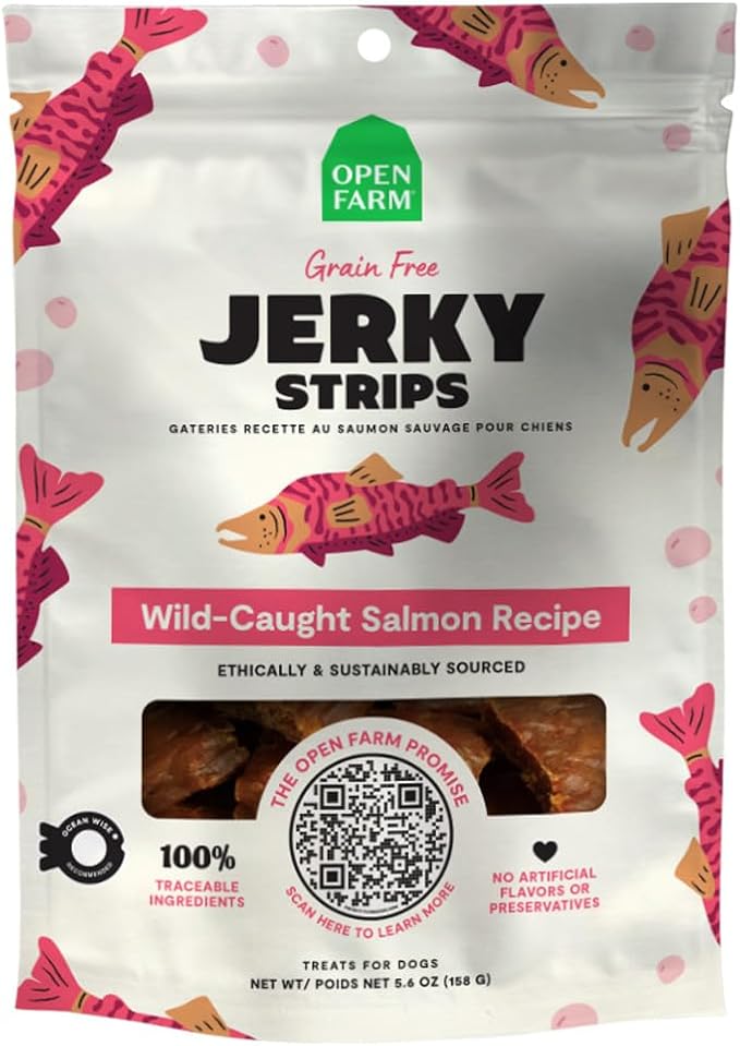 Amazon.com : Open Farm, Dog Jerky Treats, Soft & Chewy Oven-Baked Jerky ...