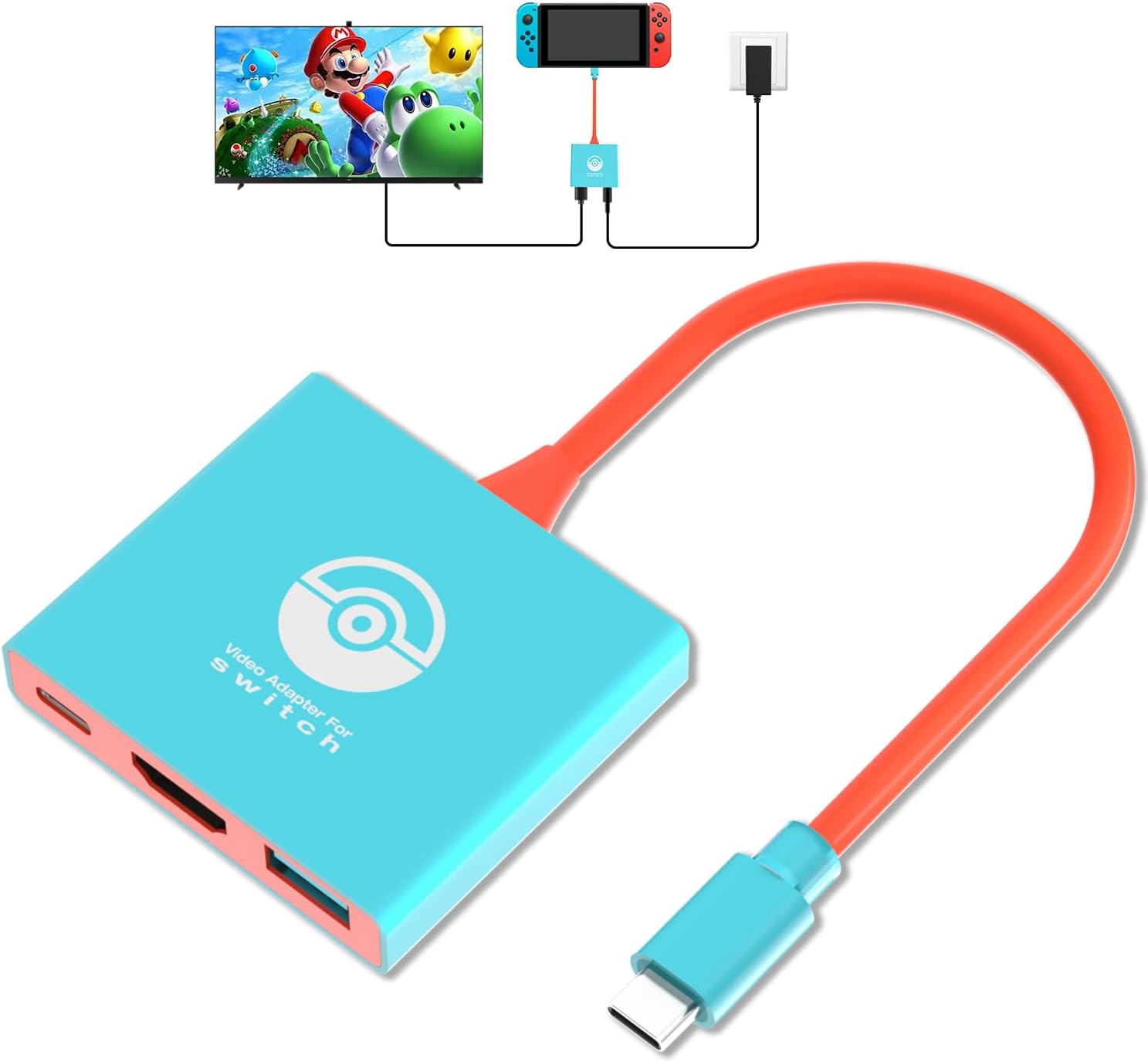 Amazon.com: USB-C to HDMI Adapter Compatible with Nintendo Switch ...