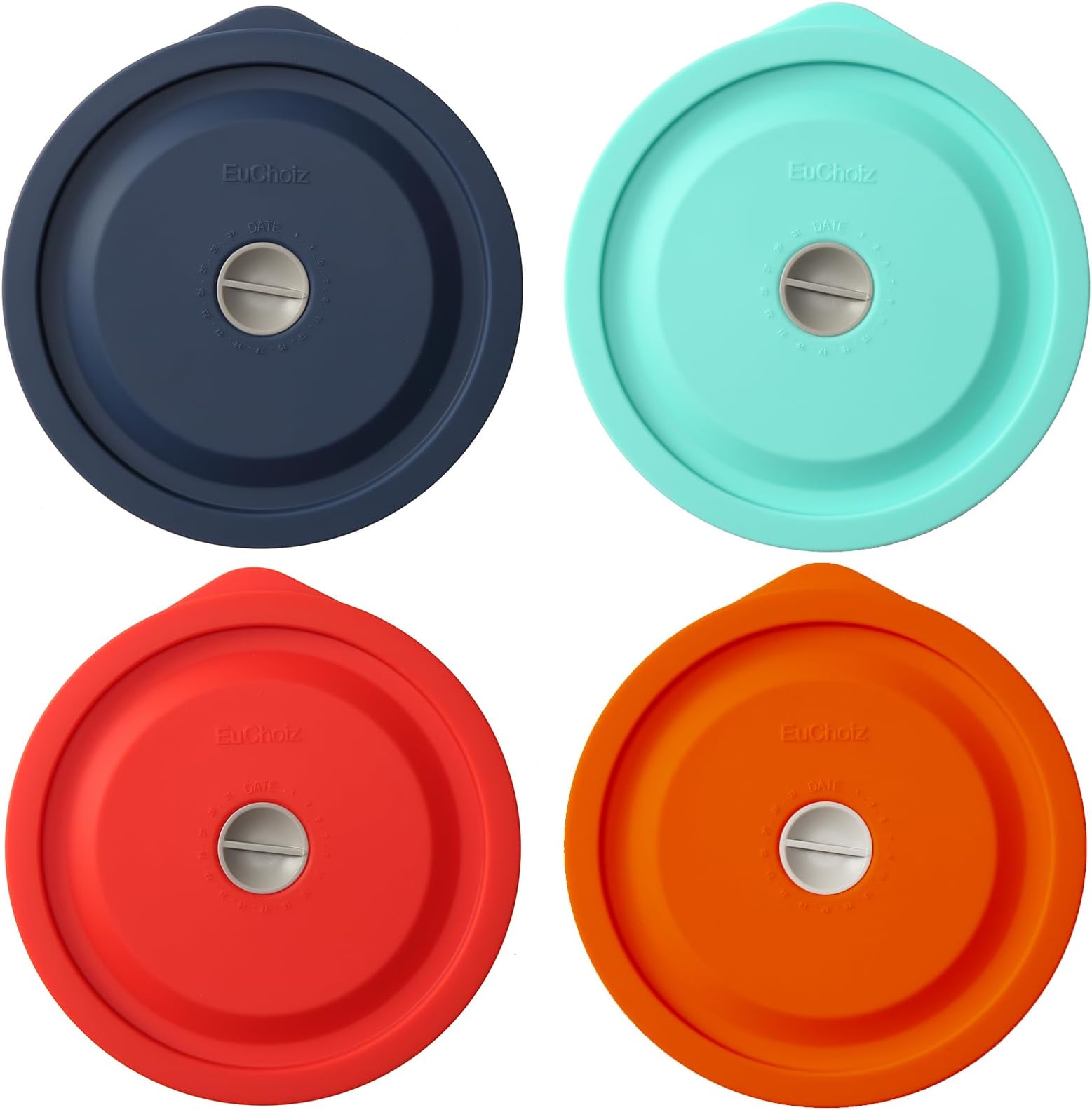 Amazon.com: Pyrex 7402-PC Cadet Blue Round Storage Replacement Lid ...