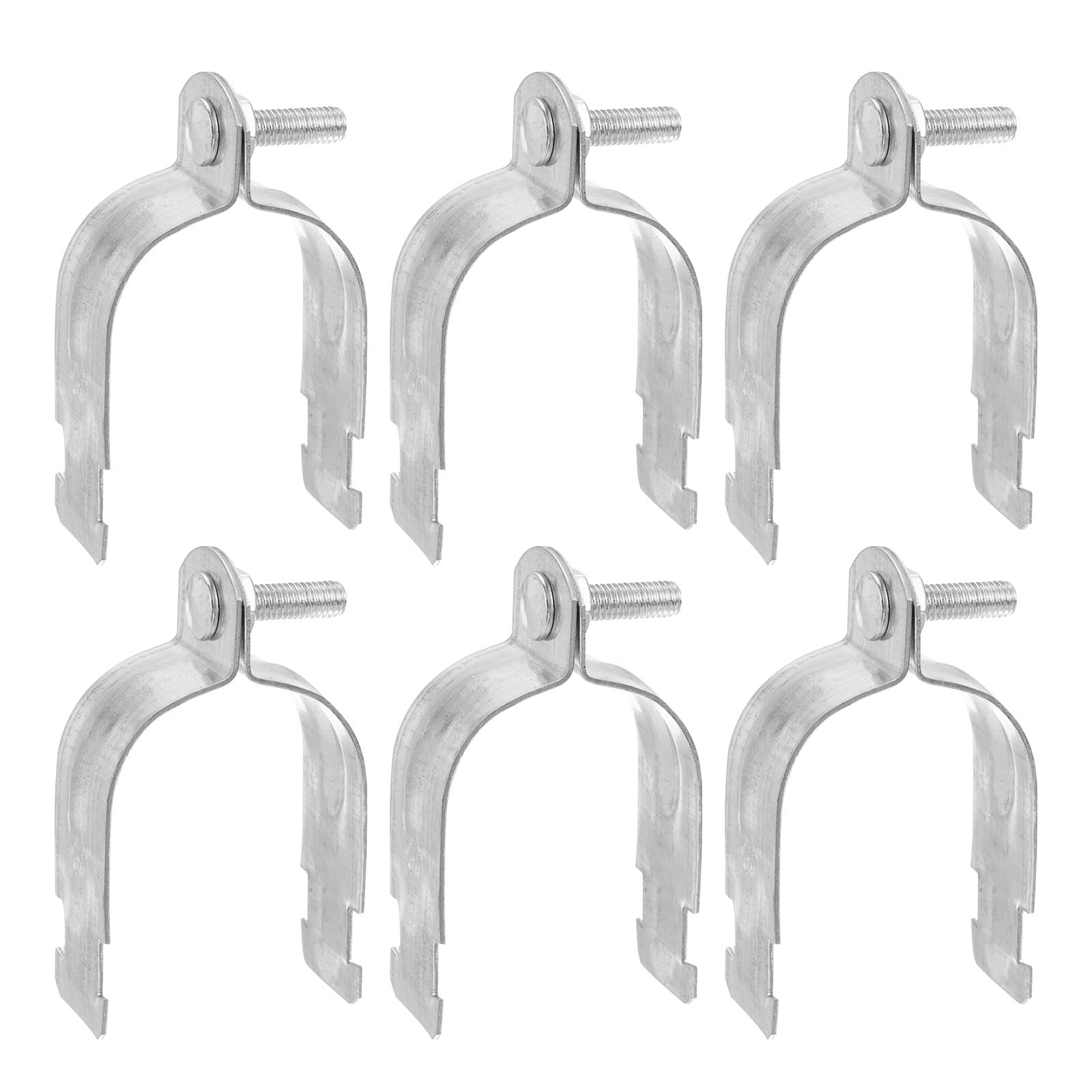 uxcell 2-3/8" EMT Strut Clamps Steel for Rigid Conduit and Pipe 6Pcs ...