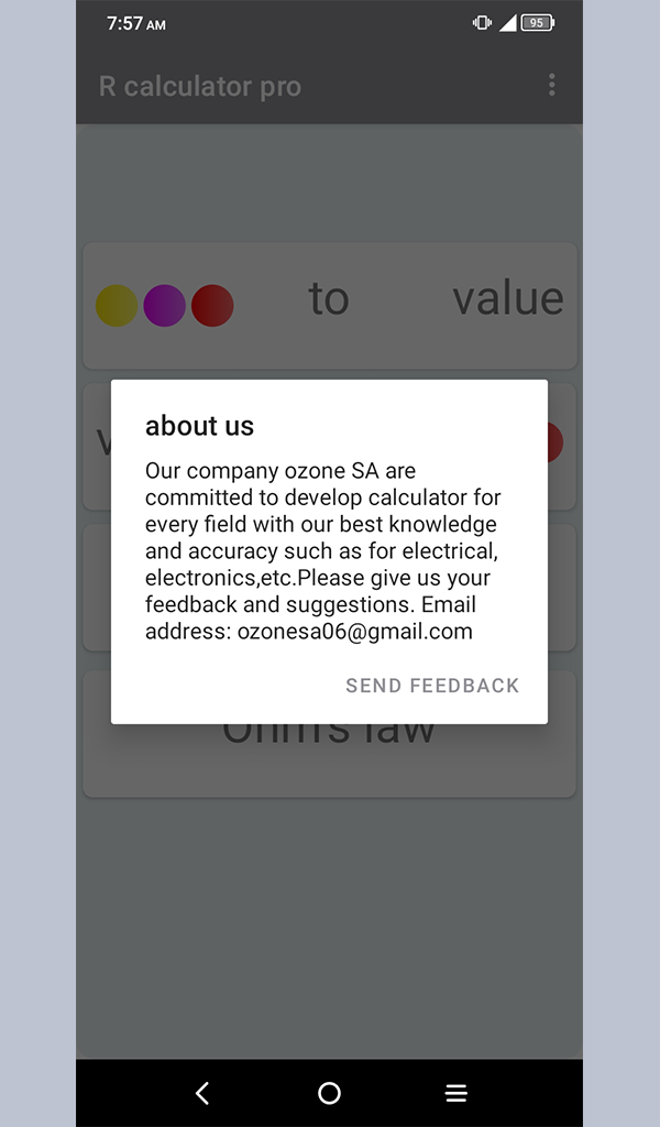 Resistor calculator - App on Amazon Appstore
