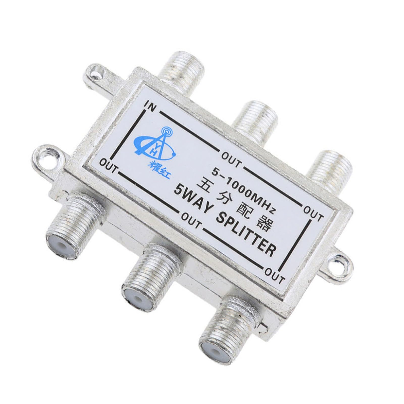 Amazon.com: ulafbwur TV Splitter Metal 5 Way Coaxial Cable Splitter for ...