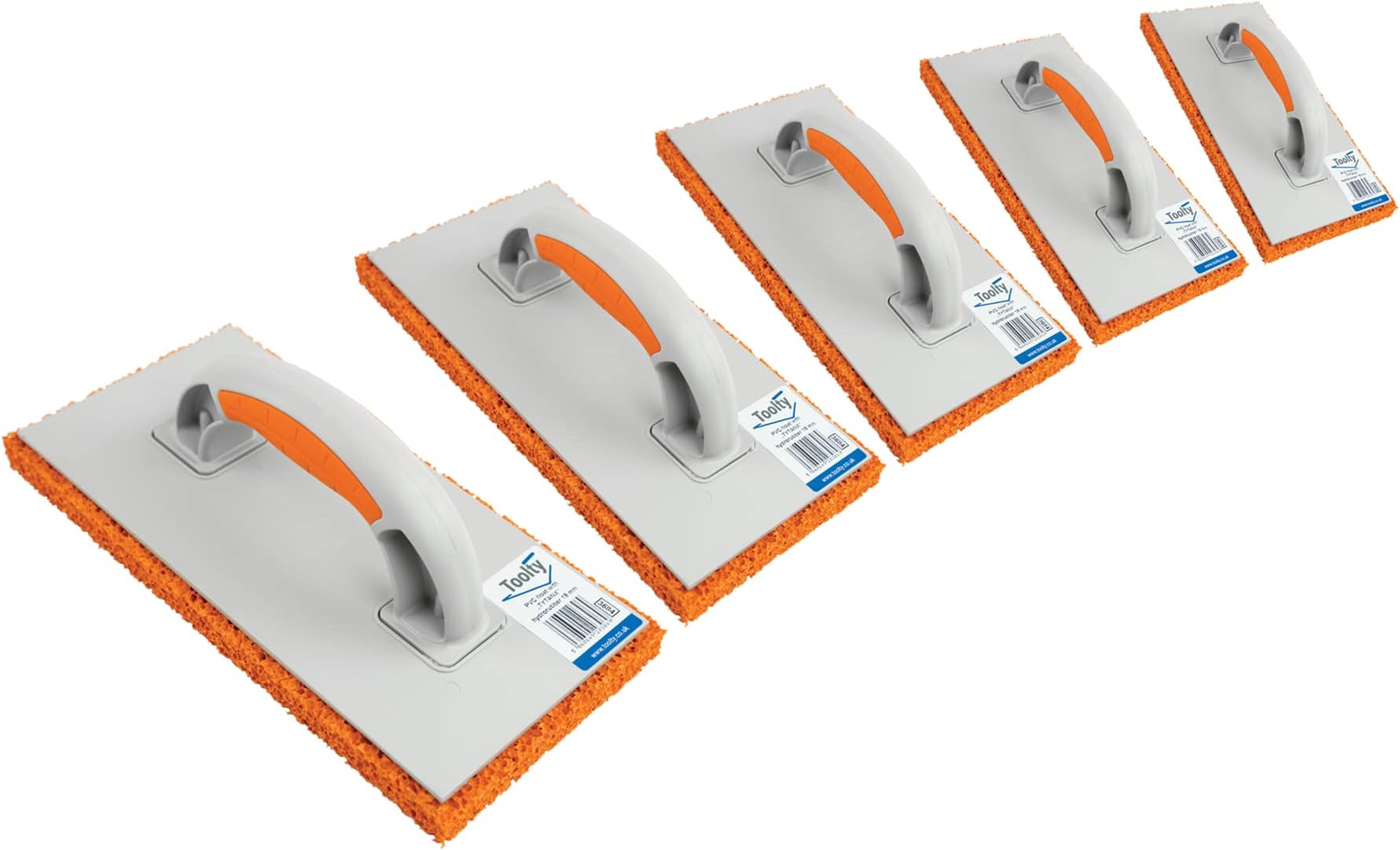 Orange Sponge Float Soft 18mm Rubber 280 x 140mm Plastering Rendering ...