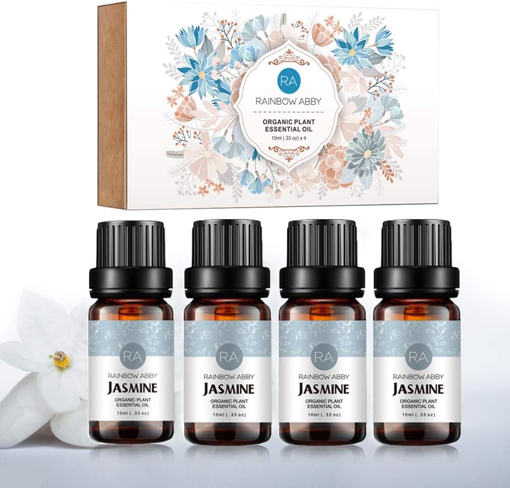 Amazon.com: 4 Bottles Jasmine Essential Oils 100% Pure Aromat Oil for ...