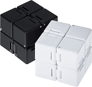 Amazon.com: 2 Packs Infinity Cube Toys Fidget Blocks, Mini Infinity ...