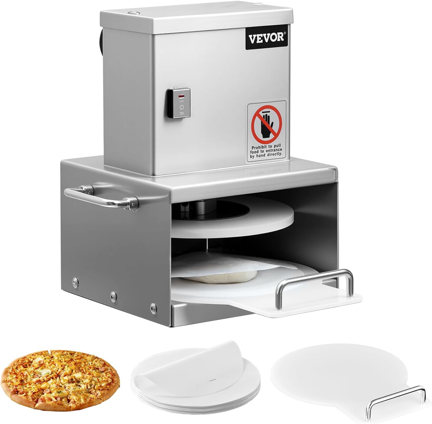 Amazon.com: VEVOR Electric Pizza Dough Press Machine, 6 inch Pizza ...