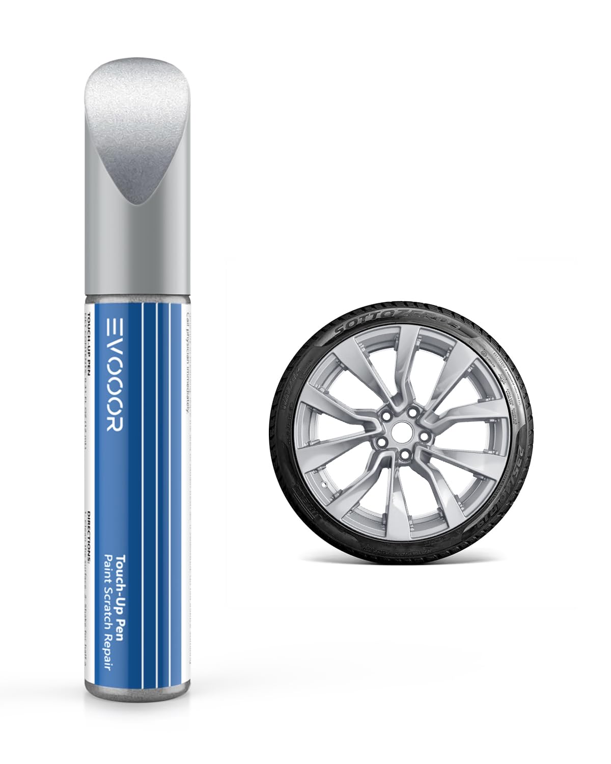 Amazon.com: EVOOOR Wheel Rims Touch Up Paint for Tesla - DIY Curb Rash ...