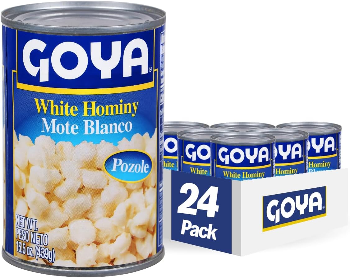 Amazon.com : Goya Foods White Hominy, 15-Ounce (Pack of 24) : Canned ...