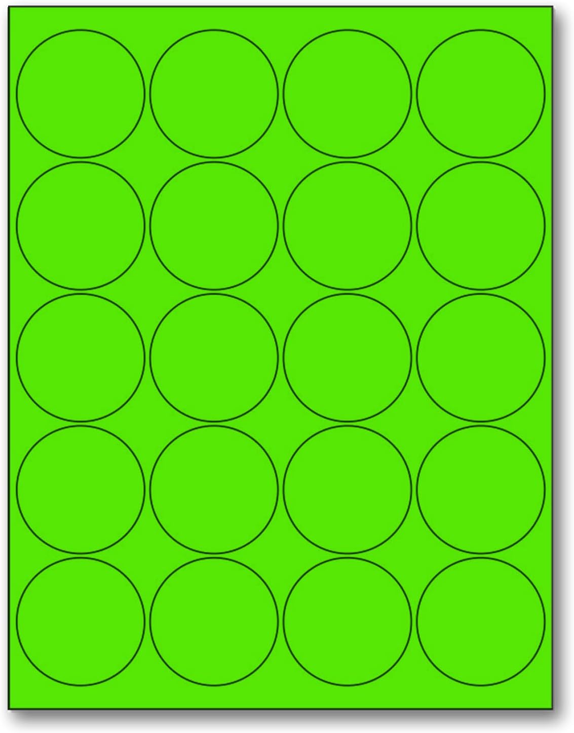 Amazon.com : NextDayLabels - 8-1/2 x 11 Neon Color High Light ...