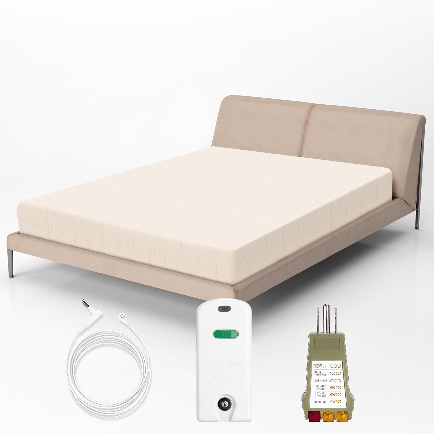 Amazon.com: RIQINXIN Grounding Sheets Kingsize 400 Thread Count Soft ...